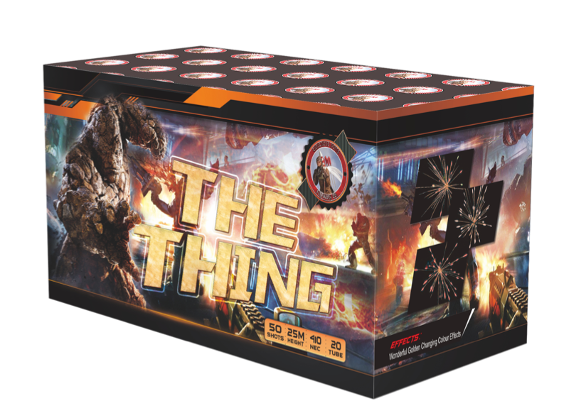 Fantastic 4 - The Thing - 50 shot cake – Firework Shop London