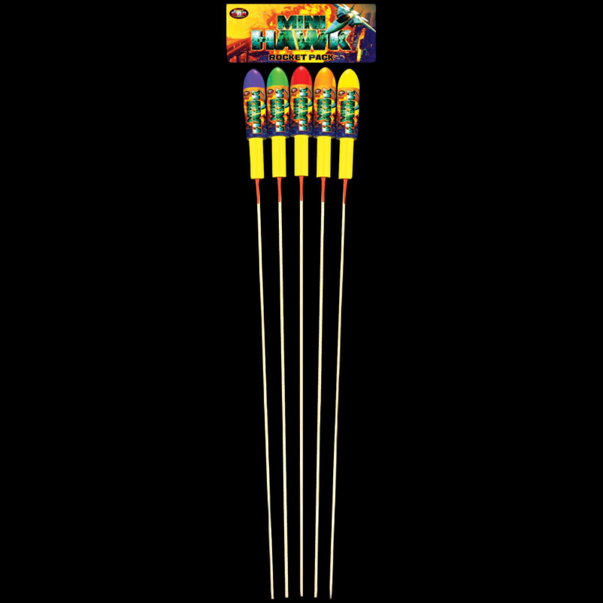 Mini Hawk - 5 pack - Bright Star – Firework Shop London
