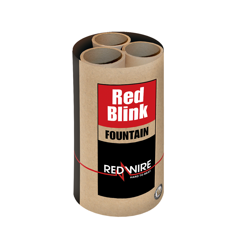 Red Blink Fountain - 45 seconds – Firework Shop London
