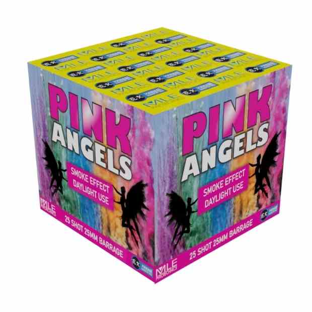 Pink Angel - 25 shot pink smoke – Firework Shop London